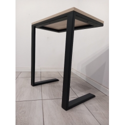 stolik dostawka do kanapy na kawę i laptop, industrialny stolik wsuwany